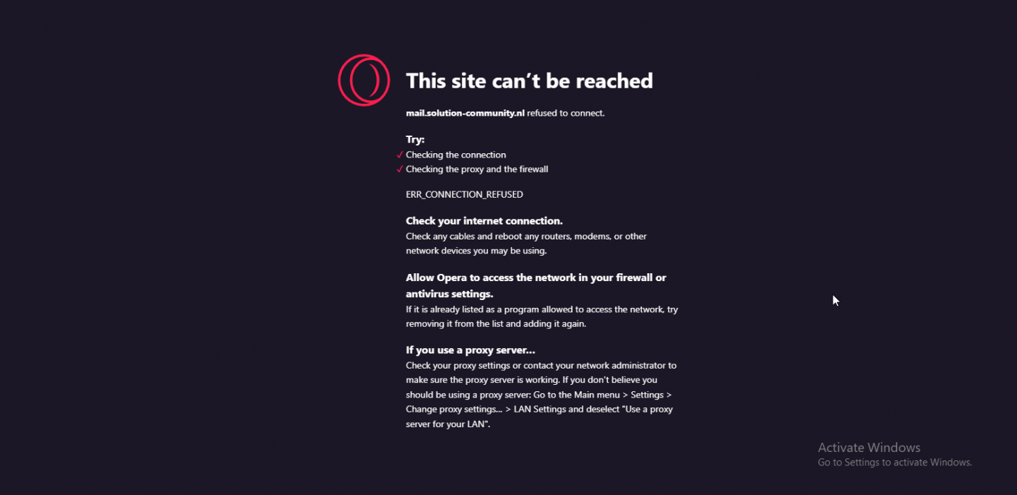 Fresh Install Of Mailcow SSL Certificate Not Working Ubuntu 20 04 